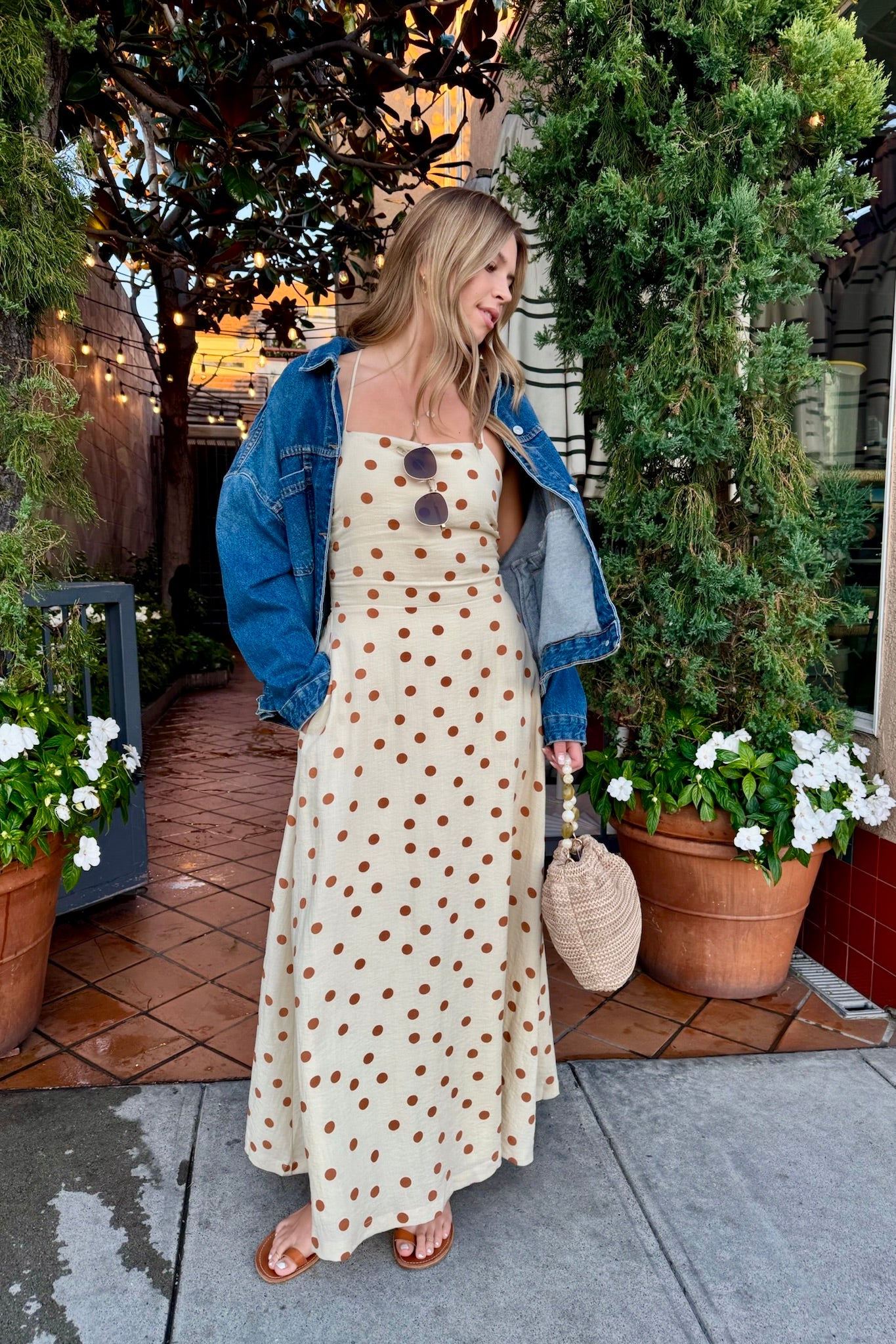 KEEN THE LABEL Zosia Polka Dot Midi Dress | The Shop Laguna Beach